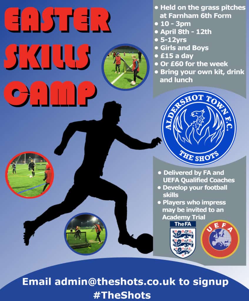 Shots Easter Camp | Aldershot Town FC