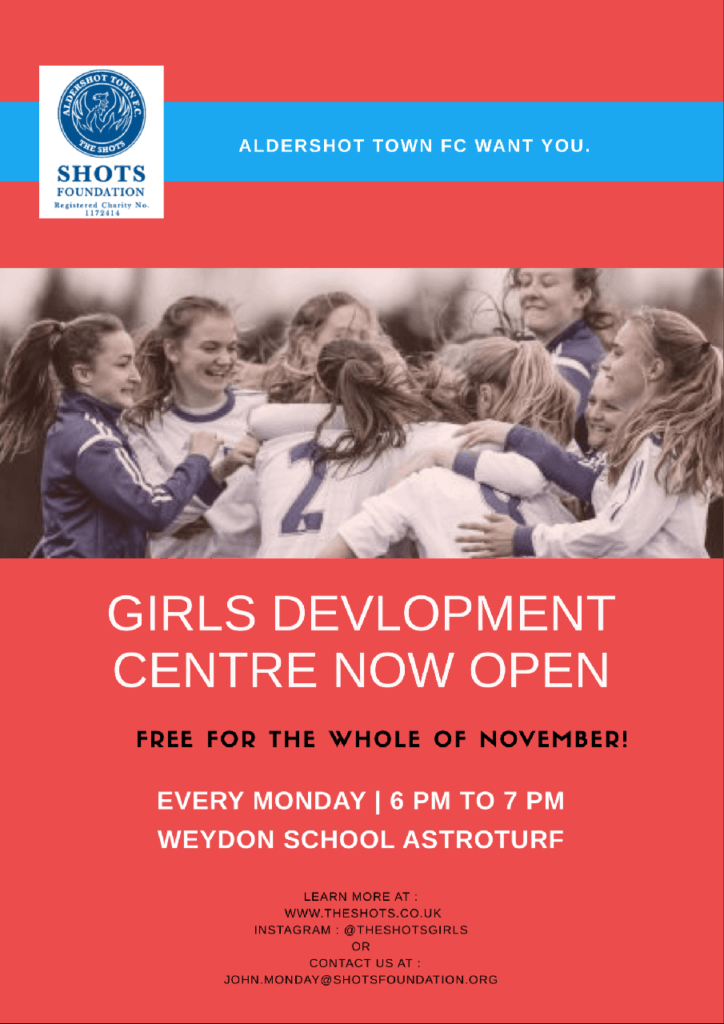 GIRLS DEVELOPMENT CENTRE: The Club are delighted to confirm details for ...