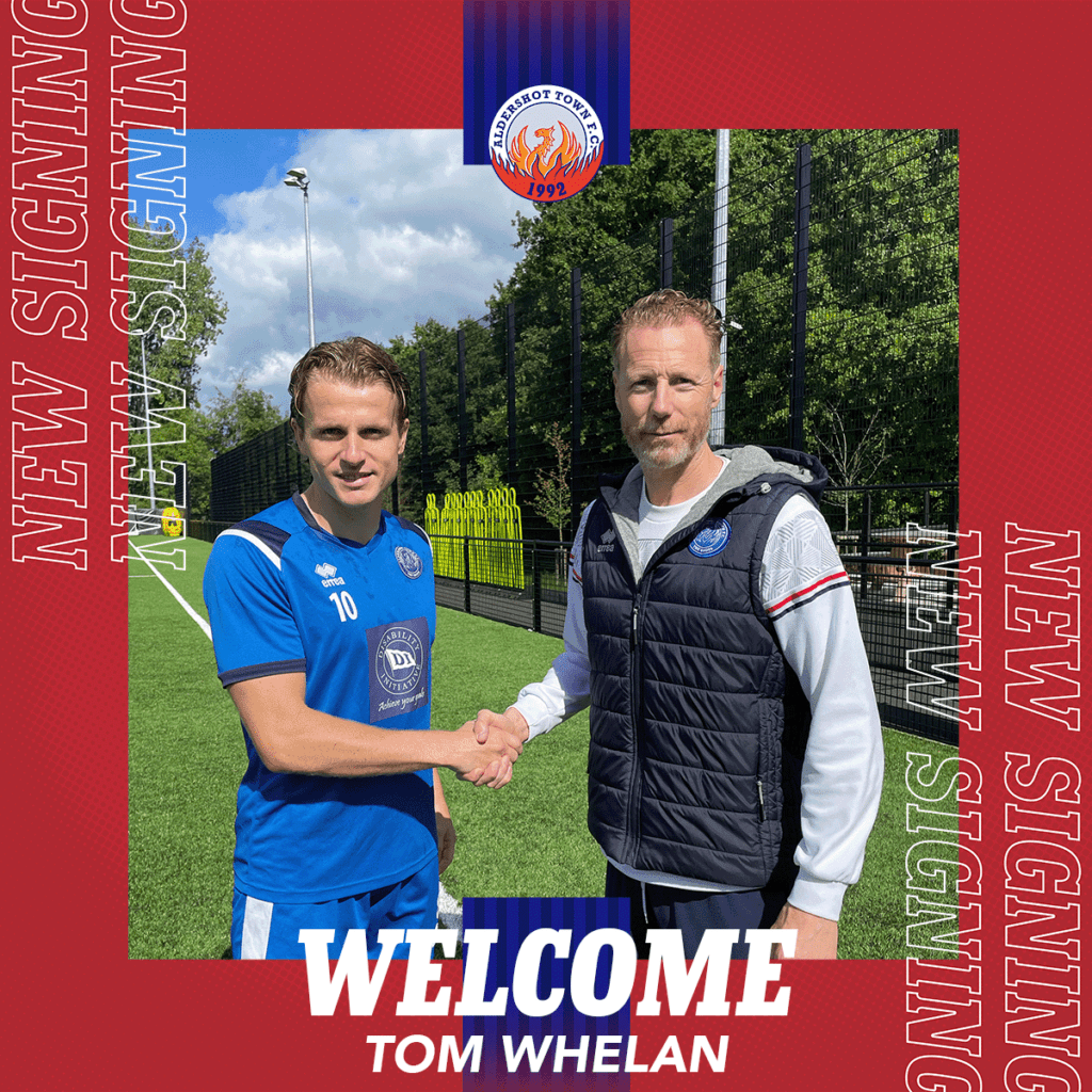 NEW SIGNING: Tom Whelan | Aldershot Town FC NEW SIGNING: Tom Whelan | Aldershot Town FC