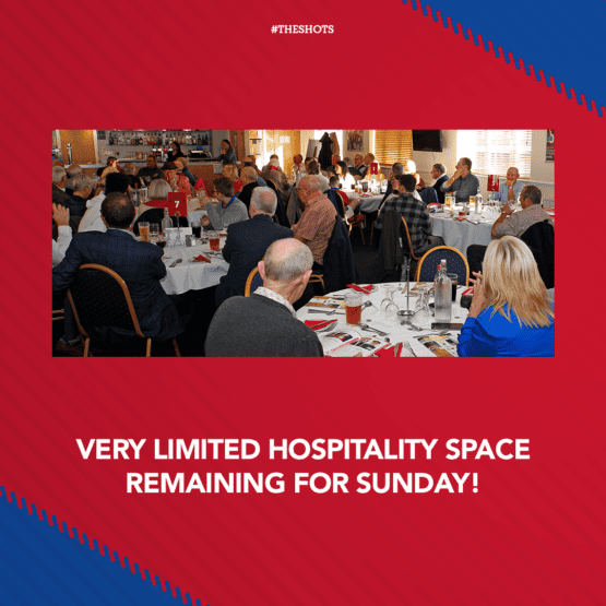 LAST REMAINING PLACES IN HOSPITALITY FOR SUNDAY! | Aldershot Town FC