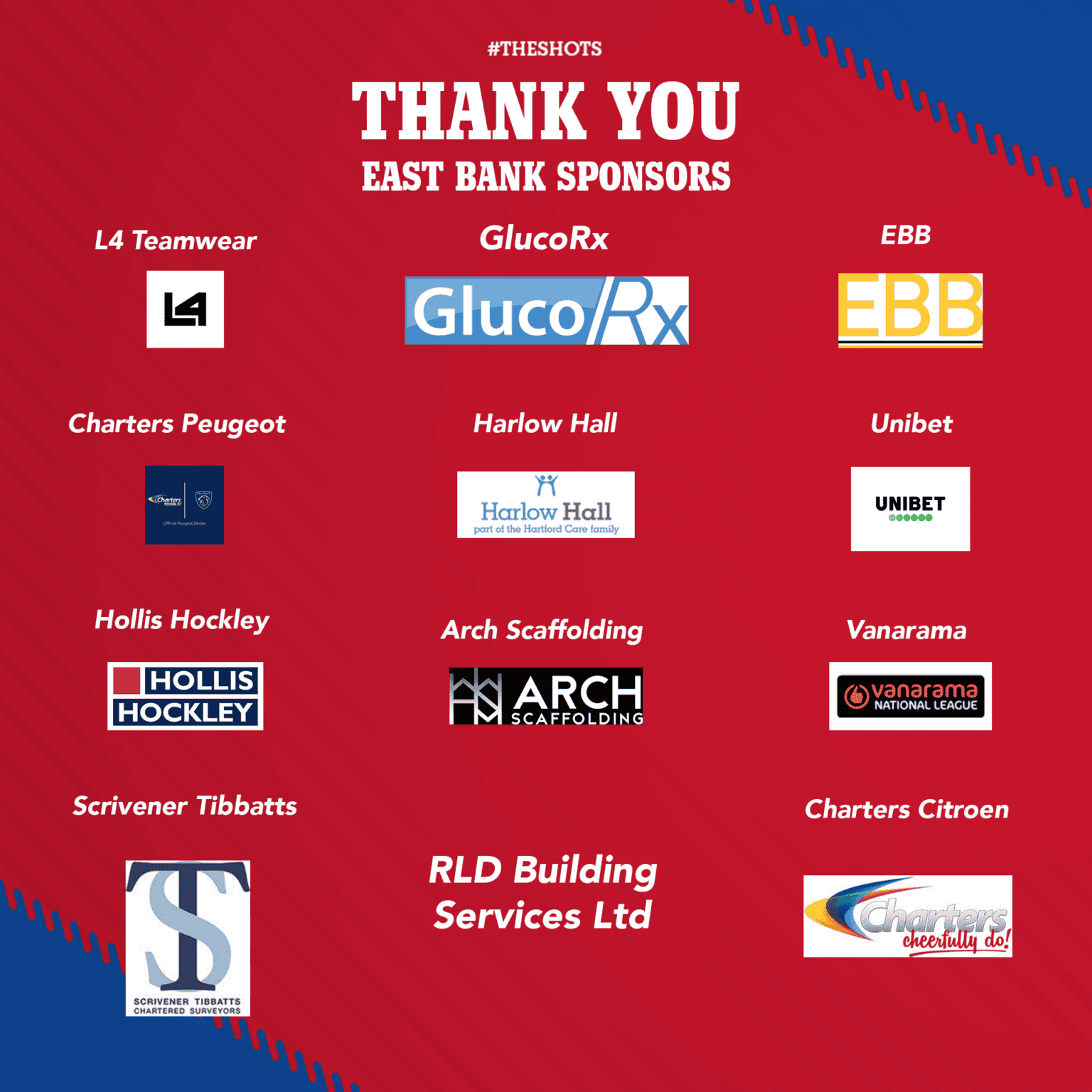 Thank You East Bank Sponsors | Aldershot Town FC