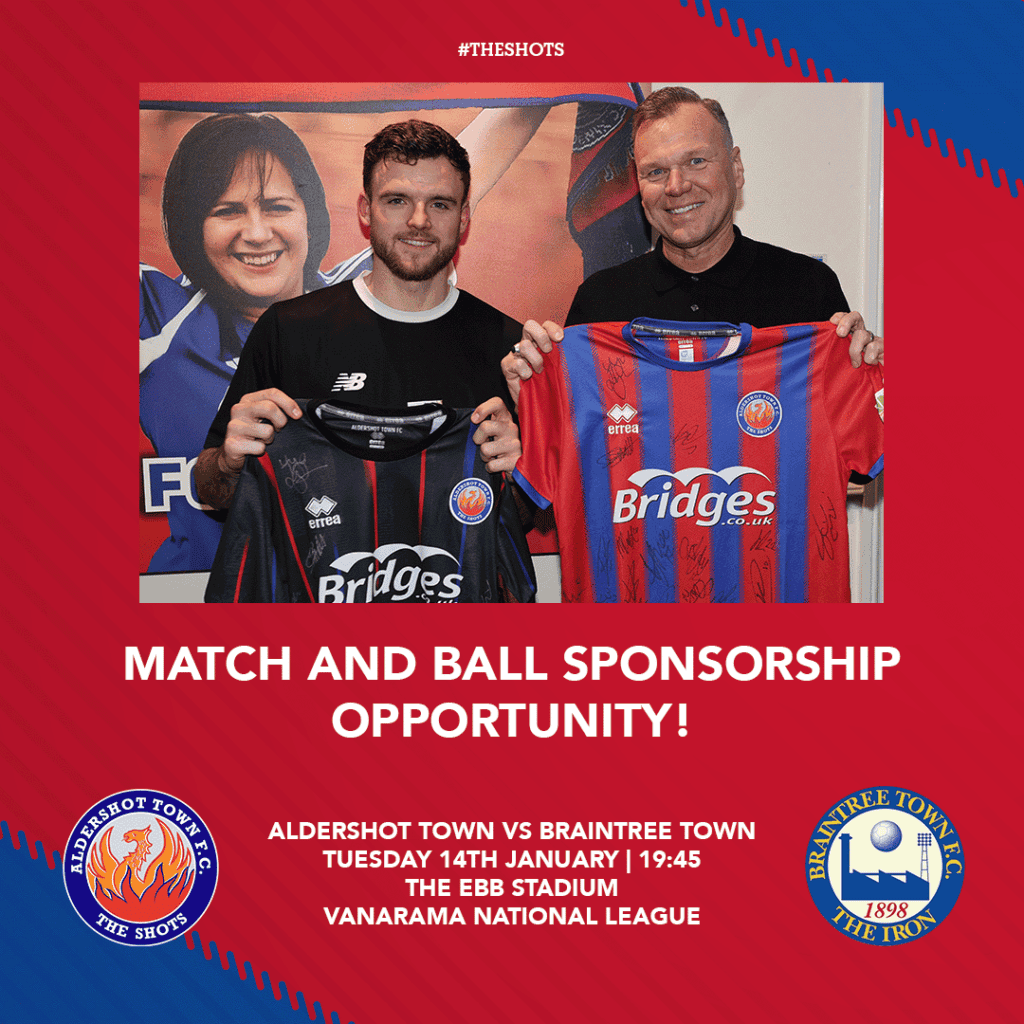 Match and Ball Sponsorship opportunity! | Aldershot Town FC