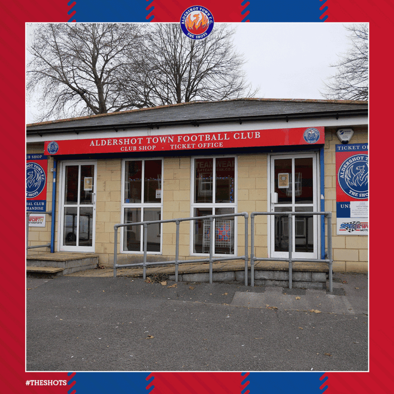 Club Shop open after today’s game | Aldershot Town FC