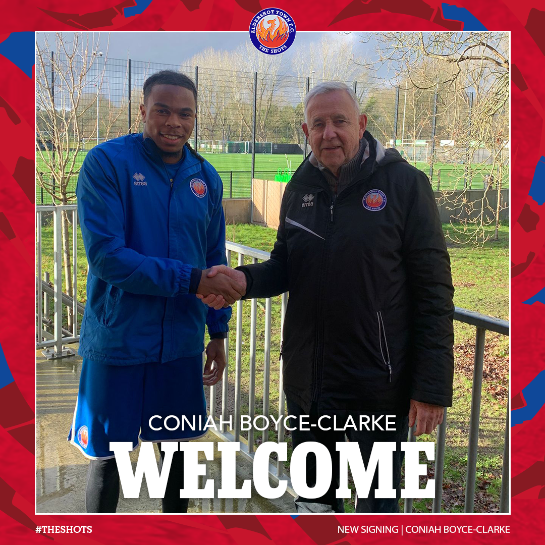 CONIAH BOYCE-CLARKE SIGNES | Aldershot Town FC