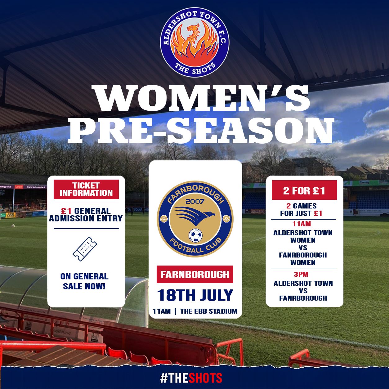 PRE SEASON FIXTURE: VS FARNBOROUGH X2 | Aldershot Town FC
